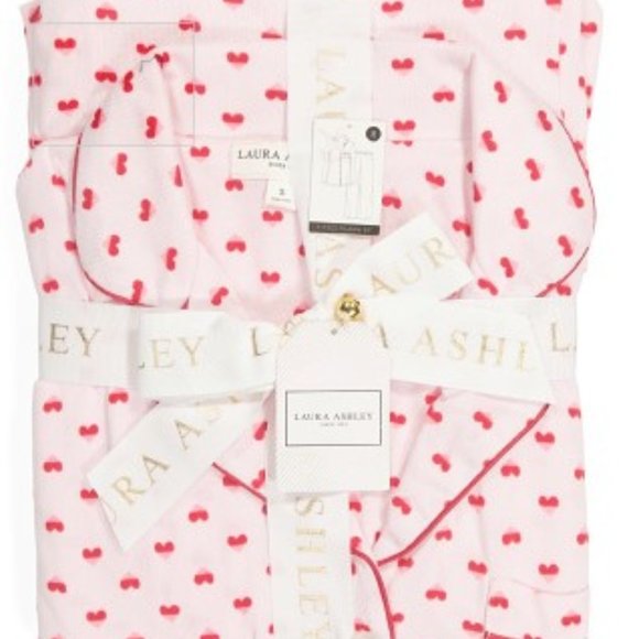 Laura Ashley | Intimates & Sleepwear | Laura Ashley Heart Printed Notch ...